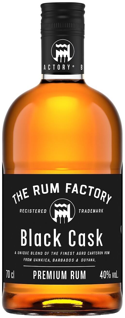 Rum Factory Black Cask Premium Rum 40% 0,7L • 1day.sk