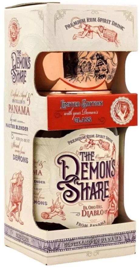 Rum The Demon's Share 40% 0,7L + pohár • 1day.sk